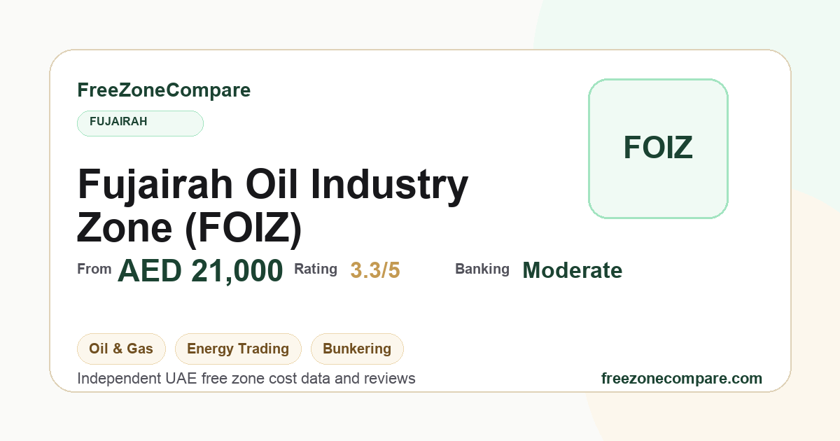 FOIZ Costs & Review 2026 – From AED 21,000